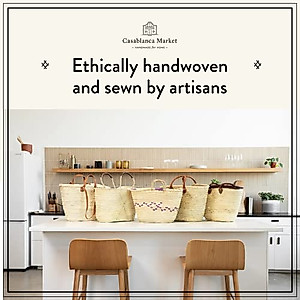 Casablanca Market Moroccan Market Basket with Four Straps