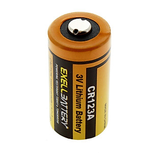 (50-Pack) 3.0V Exell EB-CR123A Lithium Battery Replaces DL123A, EL123AP, SF123A, DL123, DL123A, DL123A2, CR123-2 PRCR123-2 RL123A RL123A-1 | Highest Capacity ON The Market 1700mAh|