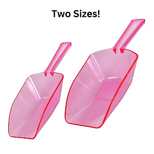ACHED Light Pink Candy Container 2Pcs Plastic Trifle Dishes 2Pcs Scalloped Plastic Bucket 5.625x4.5x6 2Pcs Plastic Container 8x7x8.8 6Pcs Plastic Scoop 6x3x1 Sets Pack of 12 with Bonus Ankara Tote Bag