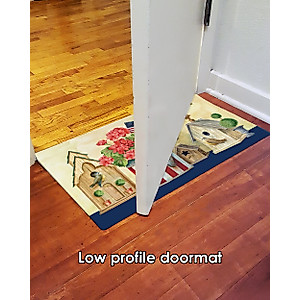 Toland Home Garden 800175 Patriotic Watering Can Summer Door Mat 18x30 Inch 4th of July Outdoor Doormat for Entryway Indoor Entrance