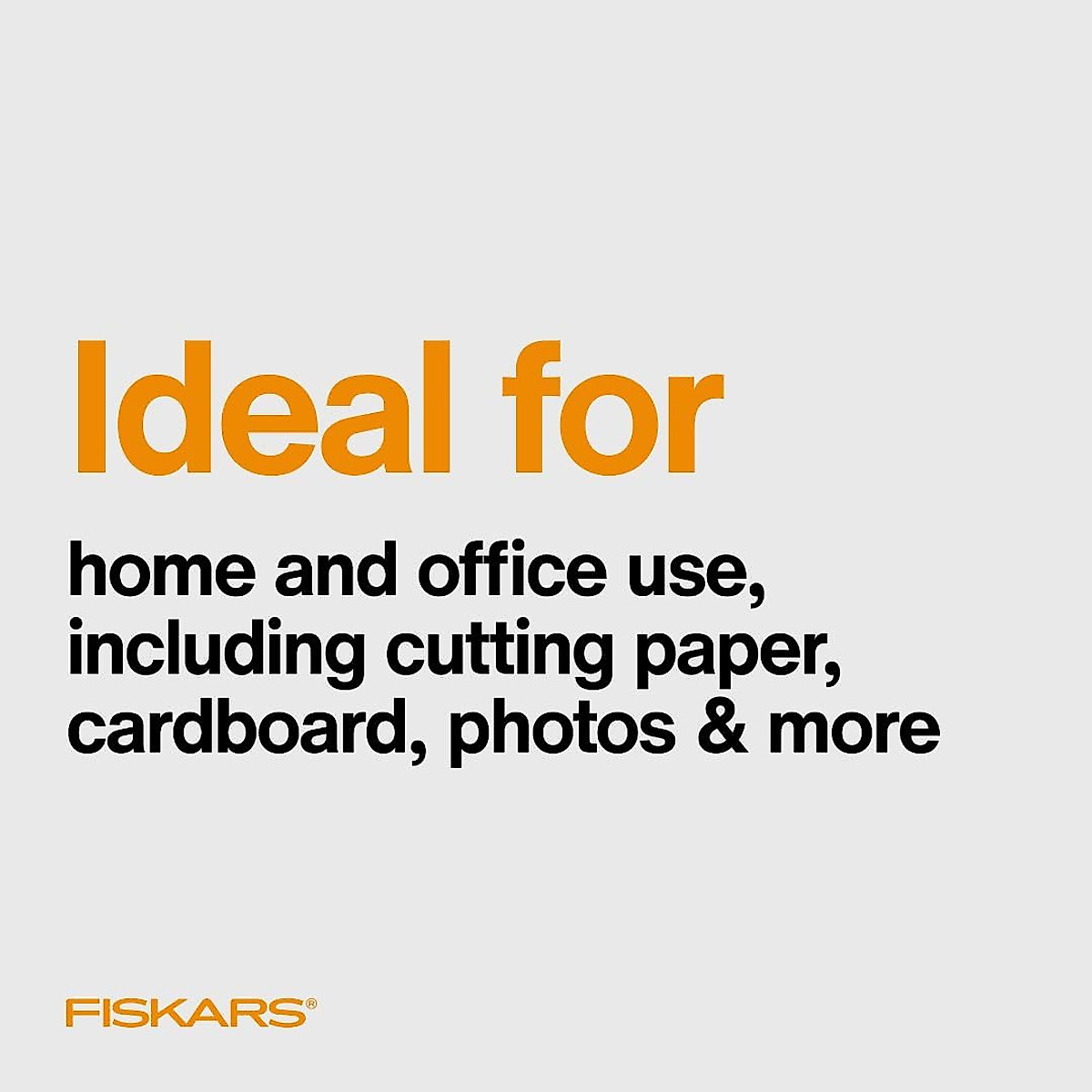 Fiskars 01-004761J Softgrip Scissors Straight Stainless Steel, 8 Inch,Gray