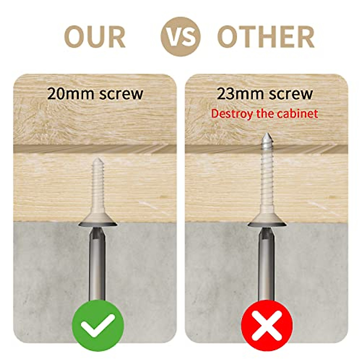 Youdian Gold Paper Towel Holder Under Cabinet,Under Counter Paper Towel Holder Wall Mount for Kitchen Bathroom Organization Storage,Adhesive and Screws,Stainless Steel,13 inch with 5 Hooks