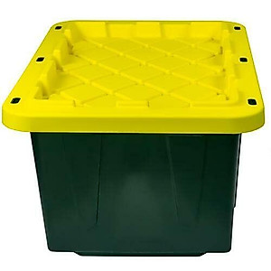 1 Pc of 27 Gallon Tote Box Plastic Storage Large Bin Organizer Stackable Container Lid