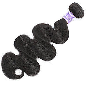 UDesire 12A Brazilian Body Wave One Bundle 18inch 100% Unprocessed Brazilian Virgin Body Wave Human Hair for Black Women Natural Black Brazilian Body Wave Human Hair Weft