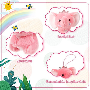 8 Pcs Operation Christmas Plush Mini Elephant Stuffed Animals 4 Inch Soft Forest Elephant Toys for Baby Shower Boys Girls Birthday Party Christian Charity Donation Supplies(Elephant, 4 Inches)