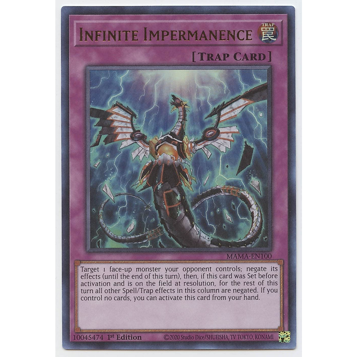 Infinite Impermanence - MAMA-EN100 - Ultra Rare - 1st Edition