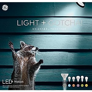 GE Lighting LED+ Outdoor Security Flood Light Bulb with Motion Sensor, Warm White, Dusk to Dawn Setting, Medium Base, 90 Watt Replacement, 1 Count (Pack of 1)