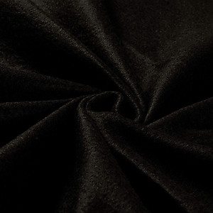 Polar Fleece Solid Black, Fabric by the Yard