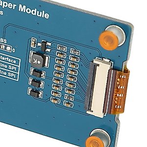 3inch Electronic Ink Display Module, 400 x 168 Resolution Low Power Red, Yellow, Black, White 4 Color Electronic Ink Display Panel, for RPi, for Jetson Nano, for STM32, SPI Interface