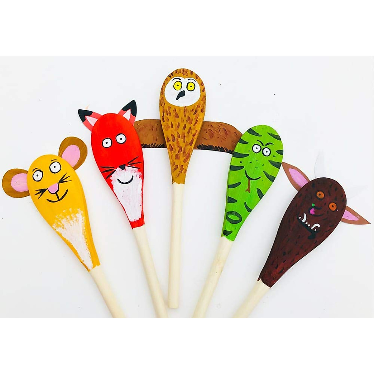 Kitchen Wooden Spoons Mixing Baking Serving Utensils Puppets 12 inch - Set of 24 ROUNDSQUARE