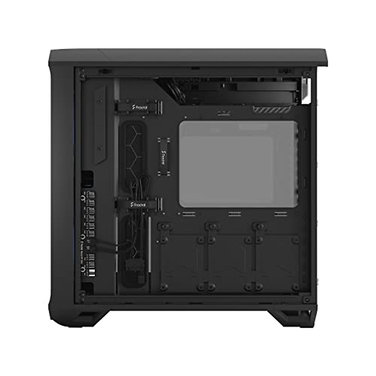 Fractal Design Torrent Compact RGB Black - Light Tint Tempered Glass Side Panels - Open Grille for Maximum air Intake - Two 180mm RGB PWM Fans Included - Type C - ATX Airflow Mid Tower PC Gaming Case