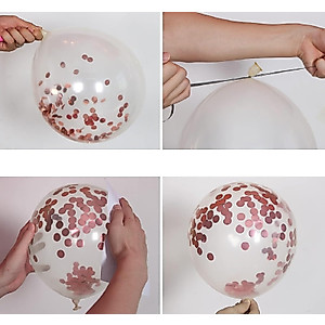 Bachelorette Party Decorations Rose Gold Bridal Shower Party Favors Kit Bride To Be Sash and Foil Balloons, Curtain, Veil, Photo Props, Temporary Tattoos, Latex Balloons