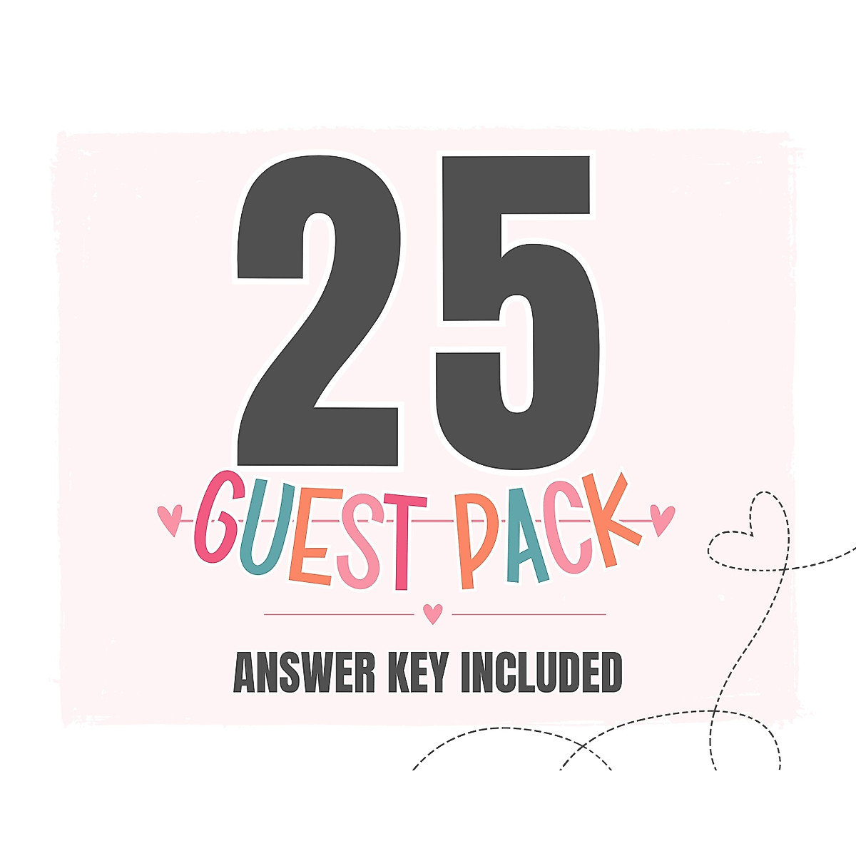 Graceful Floral Bridal Shower Word Scramble Game – 25 Pack, Couples Wedding Engagement Party Games, Rustic Reception Decor and Pink Ideas, Fun Rehearsal Unscramble Guest Activities