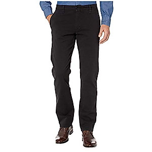 Dockers Men's Straight Fit Ultimate Chino with Smart 360 Flex (Regular and Big & Tall), Black, 38W x 30L
