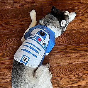 STAR WARS Dog Shirts - Officially Licensed Collectible STAR WARS Dog Shirt Lightweight and Breathable Dog Clothes- R2D2 Dog T Shirt, Large