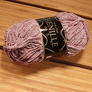 JubileeYarn Chenille Yarn - Worsted Weight - 100g/skein - Ballet Slipper - 2 Skeins