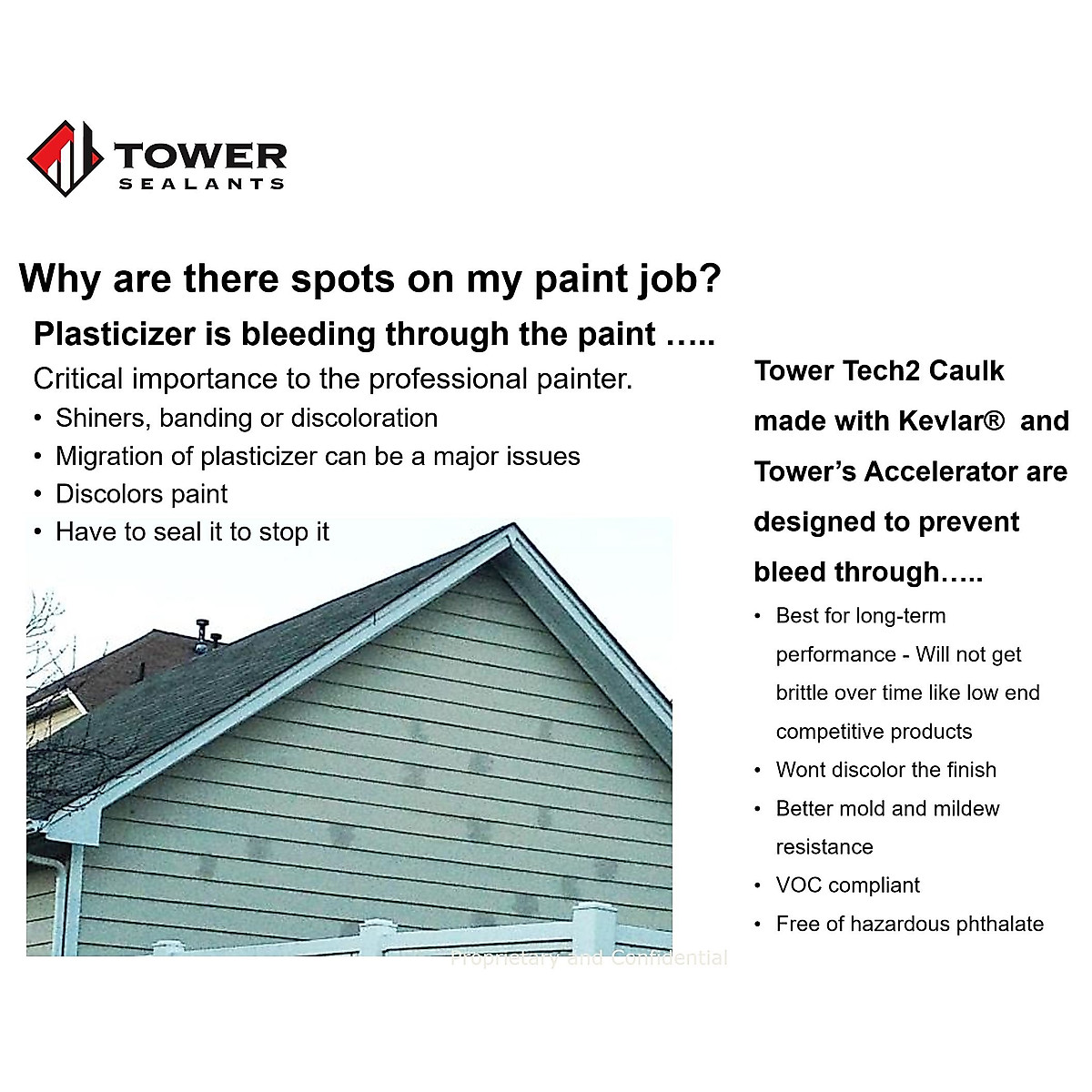 Tower Sealants TS-00215 10.1 fl-Ounce Tower Tech 2 Acrylic Urethane Sealant, White - Pack of 12