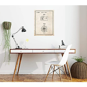 Biometric Security Process for Authenticating Identity and Credit Cards, Visas, Passports and Facial Recognition Patent Print Old Look with Border (8" x 10") M15691