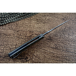 Twosun Hunting Pocket Knives D2 Blade Linen Handle TS162