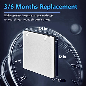 DESENRUIS Vital 100 Replacement Filter for LEVOIT Air Purifier, 3-in-1 True HEPA Filter, Activated Carbon Filter, Replace# Vital 100-RF, Pack of 2