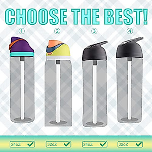 6PCS Replacement Straws for Owala Water Bottle 24 oz 32 oz, Reusable Plastic Straws with Cleaning Brush for Owala Cup 24oz 32oz Travel Tumbler Accessories Parts Straws for Sports Bottle(White)