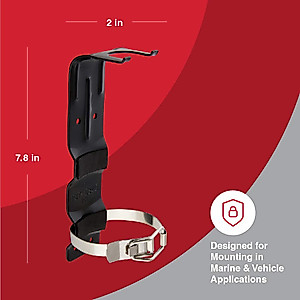 FIRST ALERT BRACKET2 Replacement Fire Extinguisher Bracket,Black