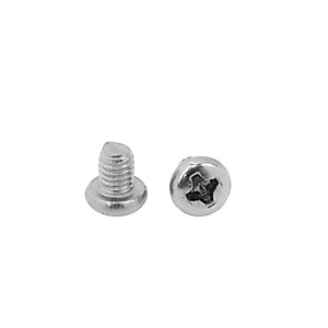 Xiaoyztan 50 Pcs M4x5mm Phillips Pan Head Machine Screw, 304 Stainless Steel