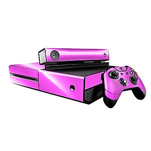 Pink Chrome Mirror - Vinyl Decal Mod Skin Kit by System Skins - Compatible with Microsoft Xbox One (XB1)