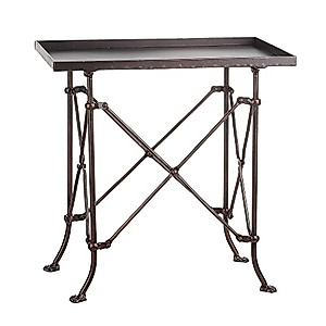 Creative Co-op Bronze Metal Rectangle Table, 20",DA0124