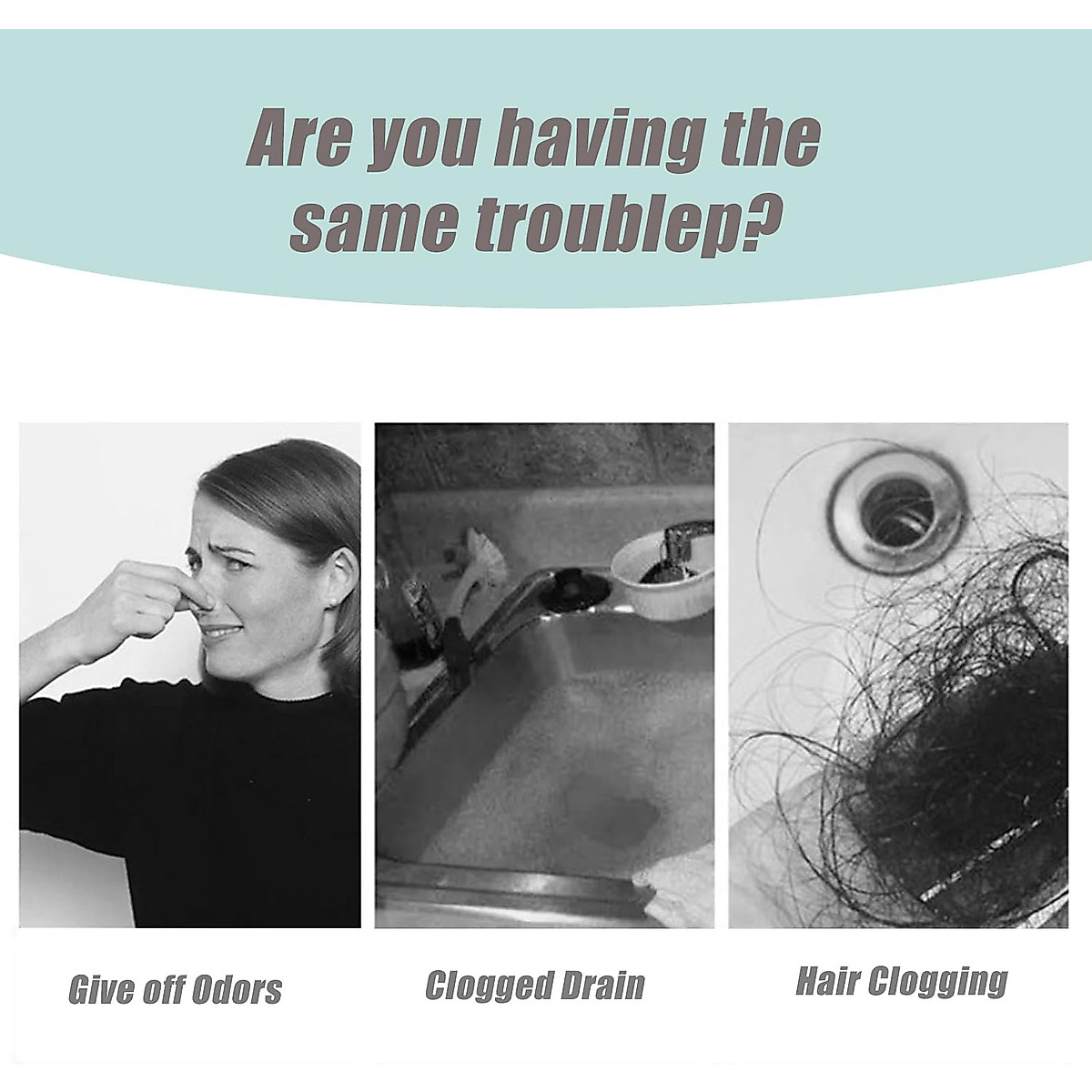 YUERUI Disposable Shower Drain Hair Catcher Mesh Stickers, Disposable Shower Drain Hair Catcher, Drain Mesh Cover, Bathroom, Laundry, Kitchen, Bathtub, Sink, for Human & Pet (30Pcs)