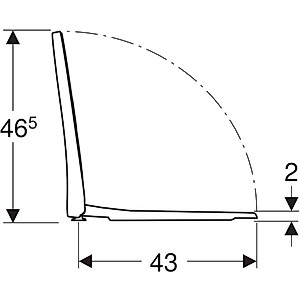 Geberit K13689 iCon Toilet Seat Slim Design with Soft-Close Mechanism and Quick Release White