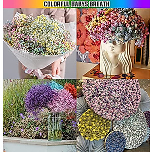JIFTOK Babys Breath Artificial Flowers, 24 Pcs Fake Flowers Gypsophila Bouquet Fall Flowers Artificial for Decoration, Real Touch Silk Flower for Wedding Christmas DIY Party Home Garden Office(White)