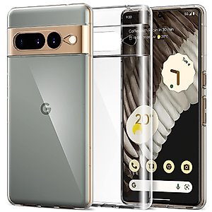 TPU for Google Pixel 7 Pro Case Clear, Ultra [Slim Thin] Flexible Clear TPU Soft Silicone Scratch Resistant Gel Rubber Protective Phone Case Cover for Google Pixel 7 Pro (Clear)