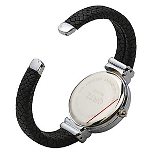 NYKKOLA Classic Small Face Crystal Bracelet Watches Snake Style Band Slim Case Women's Bangle Cuff Watch Quartz Wristwatch