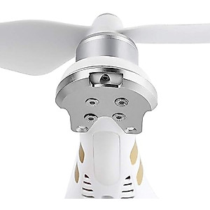 WEHOMY Drone Accessories 4pcs Metal Reinforcement Plate Kit Propeller Protection Motor Mount Base Protect for DJI Phantom 3 Series Drone P3 Pro/Adv/Sta Replaceable (Color : Silver)