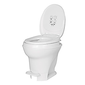 Aqua-Magic V RV Toilet Pedal Flush / High Profile / White - Thetford 31671