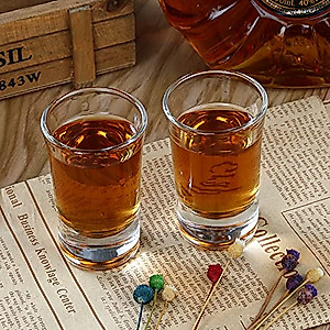 Crazystorey 40 Pack Heavy Base Shot Glasses, 1.4oz Whiskey Shot Glass Set Small Glass Cups for Liqueur Spirits Bar Party Favor Housewarming Gift
