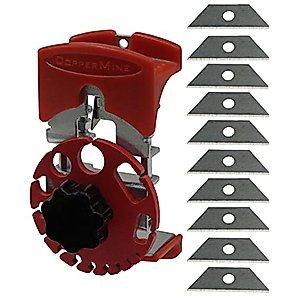 COPPERMINE Handheld Copper Wire Stripper Manual Stripping Machine Combo with 10 BLADES INCLUDED for Manual Wire Stripper