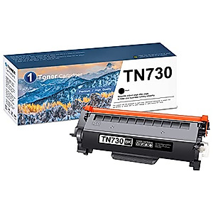 1-Black TN-730 Toner Cartridge Replacement for Brother MFC-L2710DW L2750DW L2750DWXL DCP-L2550DW HL-L2350DW L2370DW/DWXL L2390DW L2395DW Printer BIGS, TN730 Toner