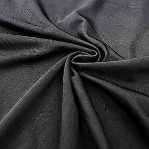 Suillty Women One Piece Muslim Hijab Lace Applique Long Turban Islamic Full Head Scarf Shawls with Rhinestone (Black)