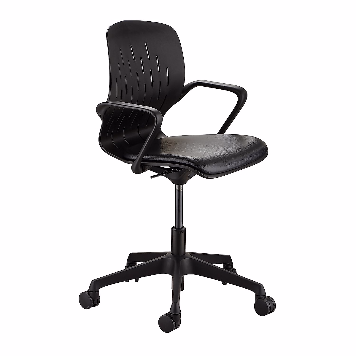 Safco Products Shell Height-Adjustable Desk Chair, White