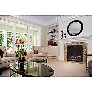 Napoleon Element 36 Inch Built-in Electric Fireplace - Black, NEFB36H-BS