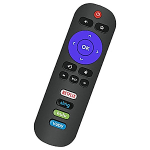 Remote Control Replacement for JVC Roku TV LT-32MAW388 LT-40MAB588 LT-43MAW588 LT-49MAW598 LT-50MAW595 LT-65MAW595