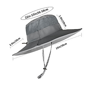Sun Hats for Men Women Fishing Hat UPF 50+ Breathable Wide Brim Summer UV Protection Hat