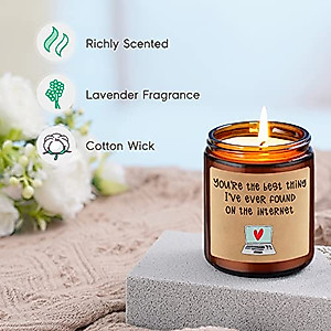 GSPY Scented Candles - Dating Anniversary, Romantic Gifts for Her, Him, Women, Men - Funny Relationship, Mothers Day, Fathers Day, Birthday, Love Gifts for Boyfriend, Husband, Fiance, Wife, Girlfriend