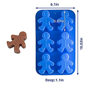 IHOMECOOKER 4PC Silicone Christmas Baking Mold Set Christmas Tree Snowflakes Snowman Cake Mold,bath bombs,Soap Mold Set