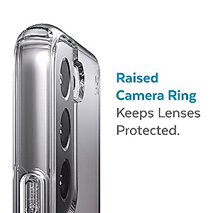 Speck Products Presidio Perfect Clear Ombre Samsung Galaxy S22 Case, Clear/Vintage Rose Fade