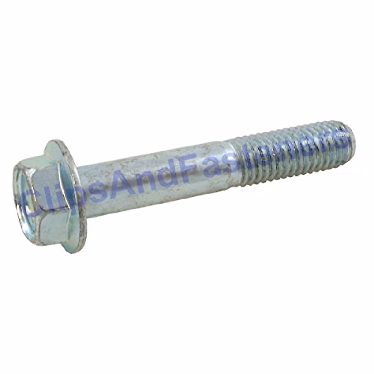 (10) M10-1.50 x 60mm Hex Head Flange Bolt Non Serrated Class 10.9 Zinc DIN 6921