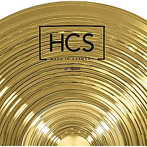 Meinl Cymbals HCS 12" Splash Cymbal for Drum Set — Made in Germany — Traditional Medium Brass, 2-Year Warranty, 12 inch (HCS12S)