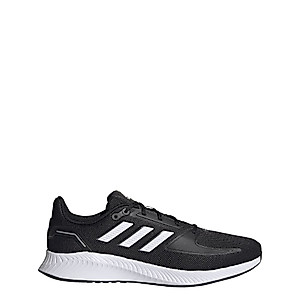 adidas Men's Runfalcon 2.0 Running Shoe, Black/White/Grey, 11